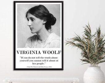 Virginia Woolf Poster Print Great Writers - Etsy