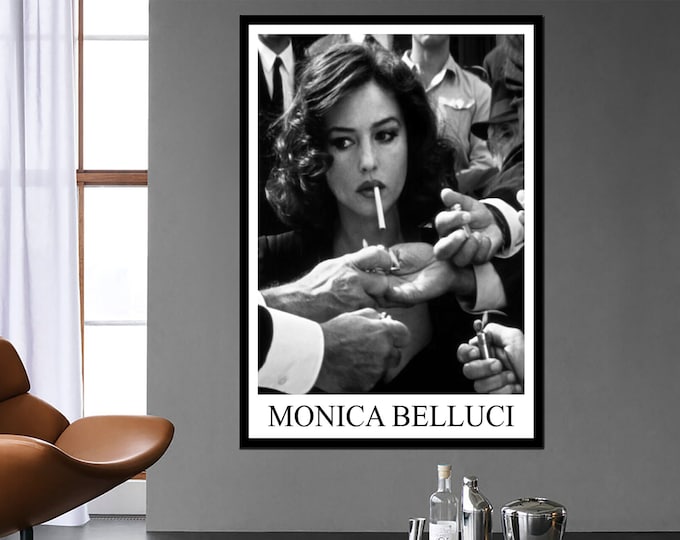 Monica Bellucci, Monica Bellucci Poster, Vogue Wall Decor, Famous ...