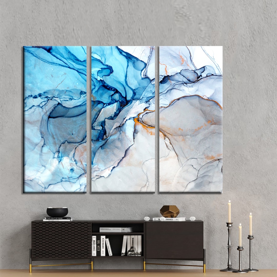 Marble Canvas Art, Abstract Marble Art, Large Wall Art, Marble Print ...