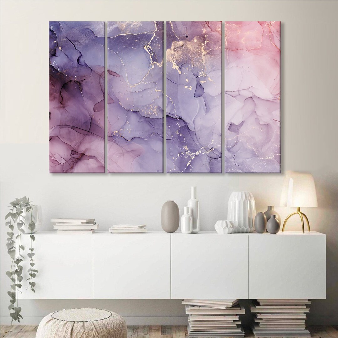 Color Gradient Art Pink Purple Artwork Abstract Fluid Art - Etsy