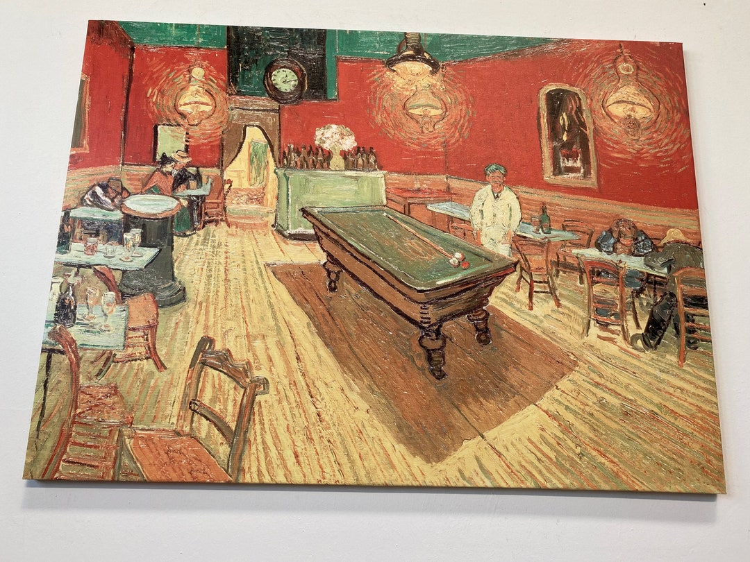 The Night Cafe by Van Gogh, Vincent Van Gogh Wall Art, Billiards Table ...