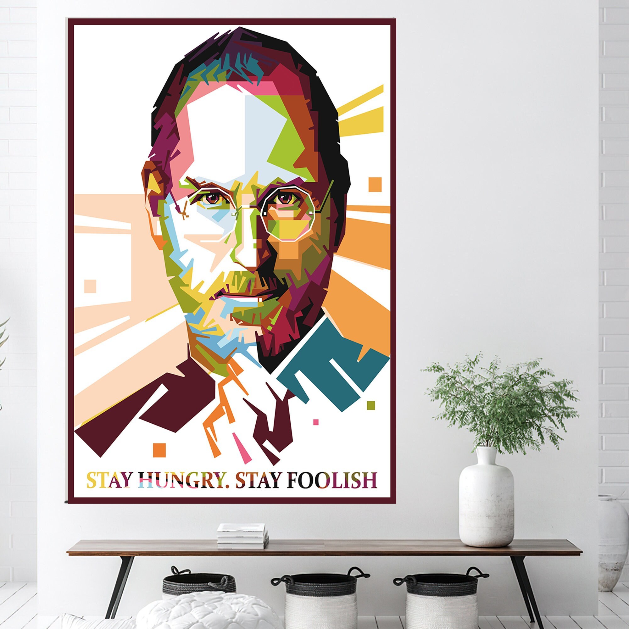 Steve Jobs Canvas Steve Jobs Poster Steve Jobs Print Steve | Etsy