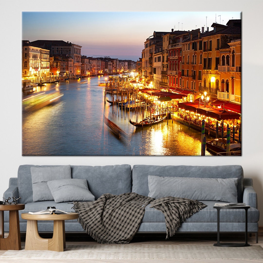 Grand Canal Wall Decor, Italy Wall Decor, Canvas Wall Art, Home Decor ...