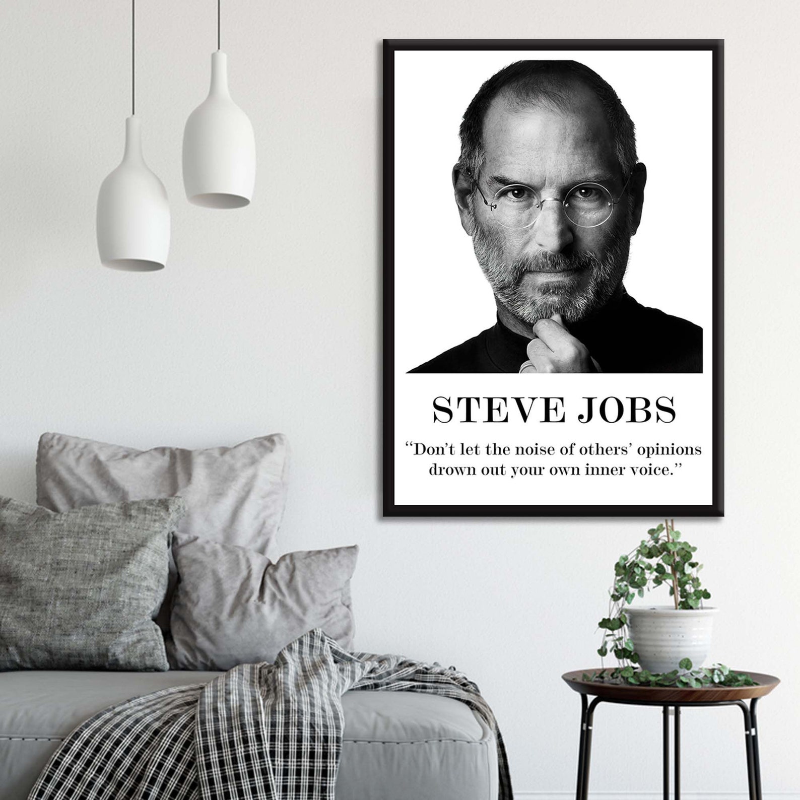 Steve Jobs Canvas Motivational Wall Art Steve Jobs Poster - Etsy Ireland
