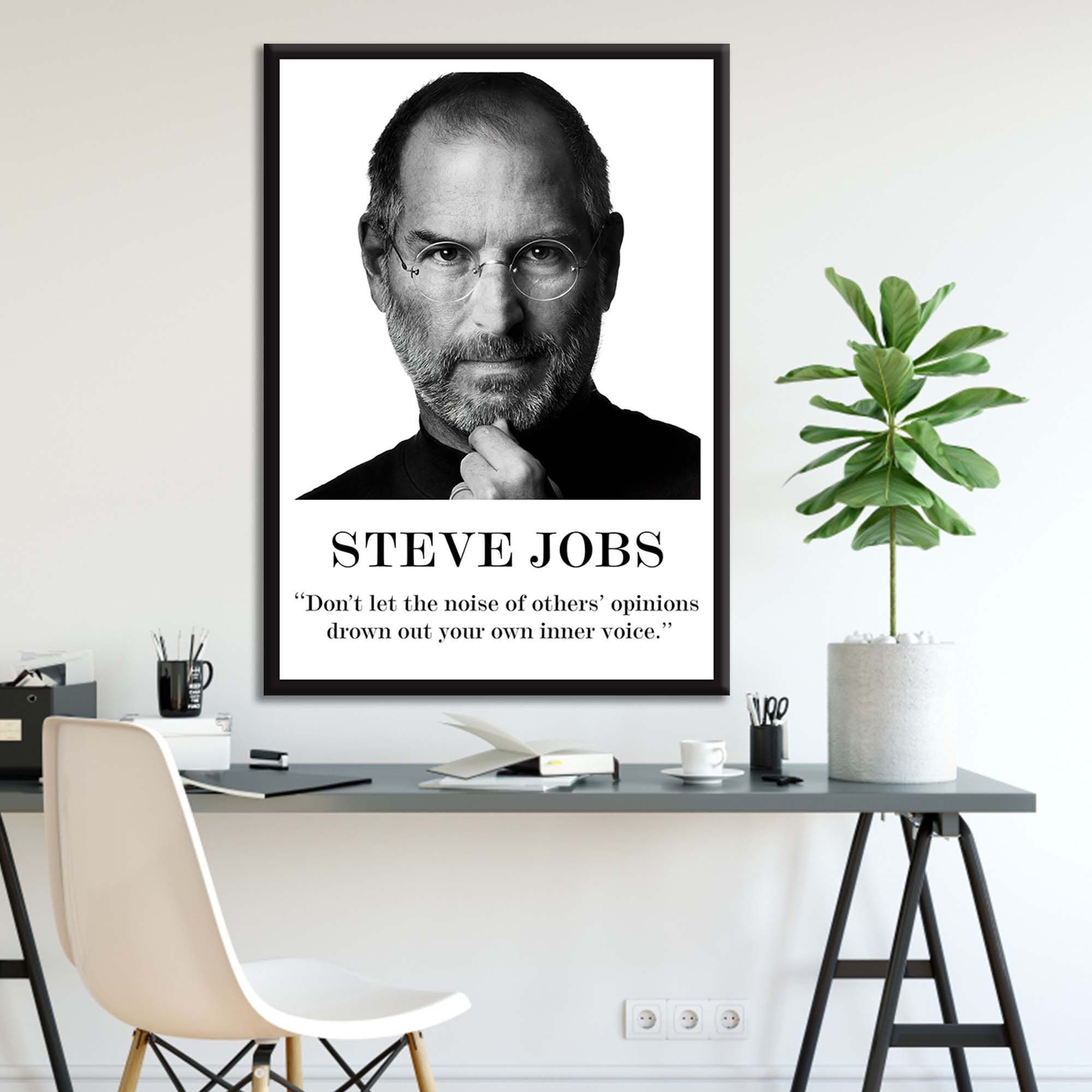 Steve Jobs Canvas Motivational Wall Art Steve Jobs Poster | Etsy