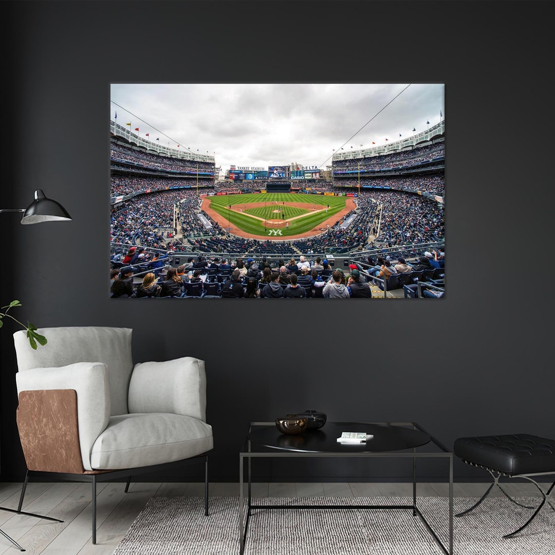Yankee Stadium Art,baseball Canvas Art, New York Wall Decor, Yankee ...