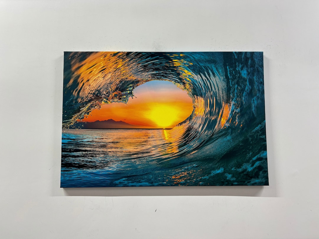 Wave Oil Painting, Wave Art, Ocean Painting, Abstract Art, Colorful ...