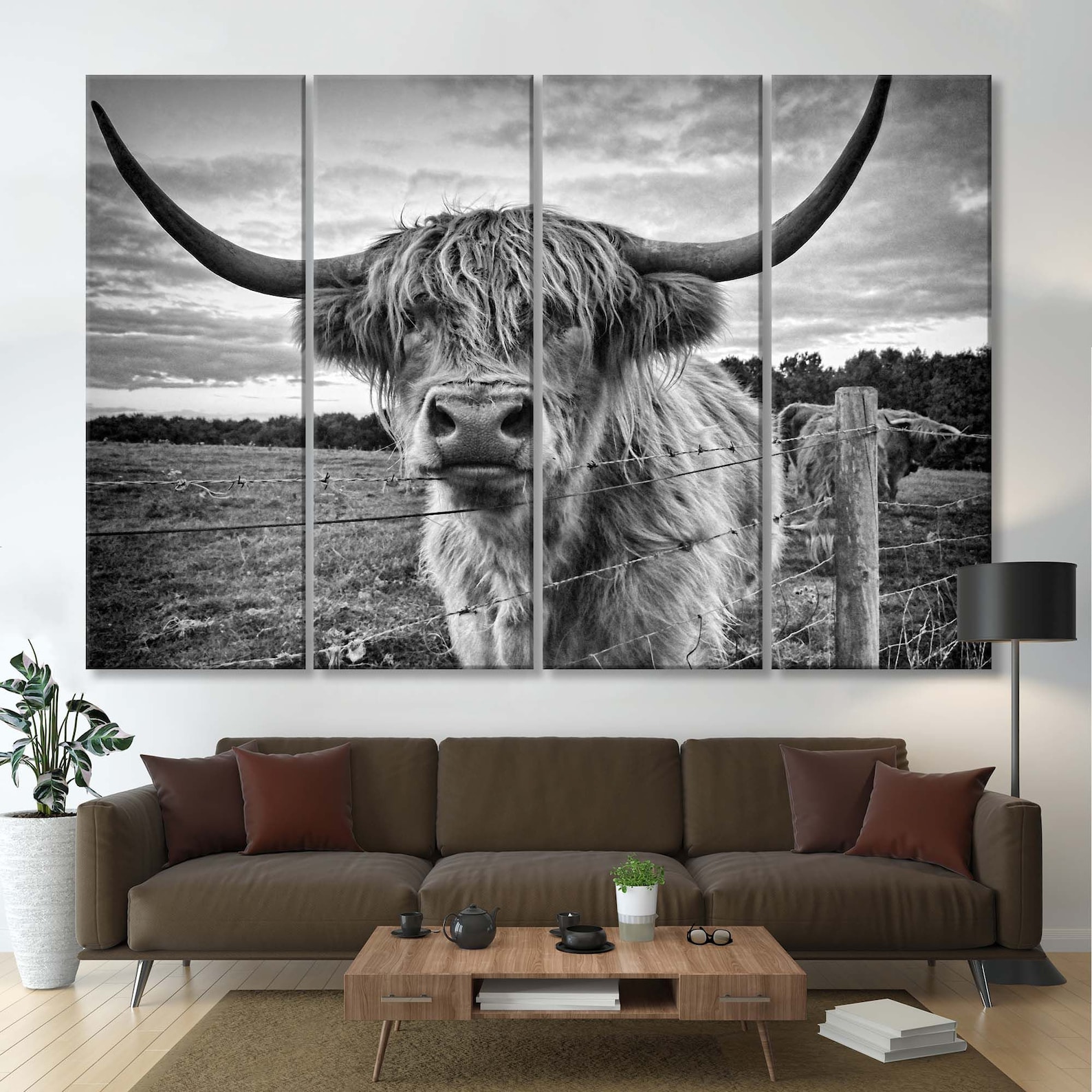Bull Poster Longhorn Bull Buffalo Poster Cow Poster Bull | Etsy