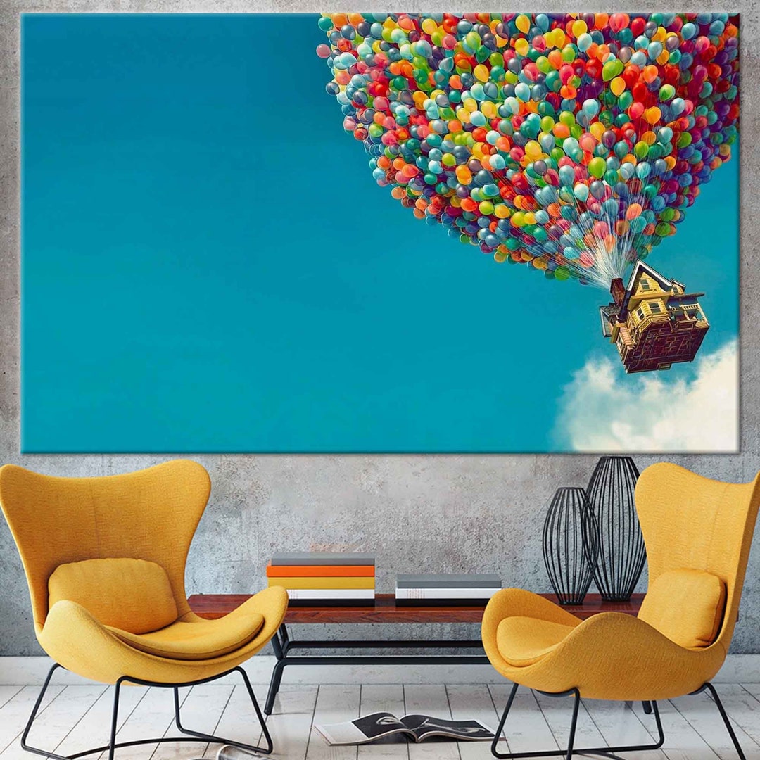 Up Movie Canvas Print: Carl Fredricksen, Balloons Wall Art - Etsy