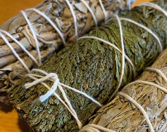 White Sage & Cedar Smudge Bundle 8 9 - Etsy