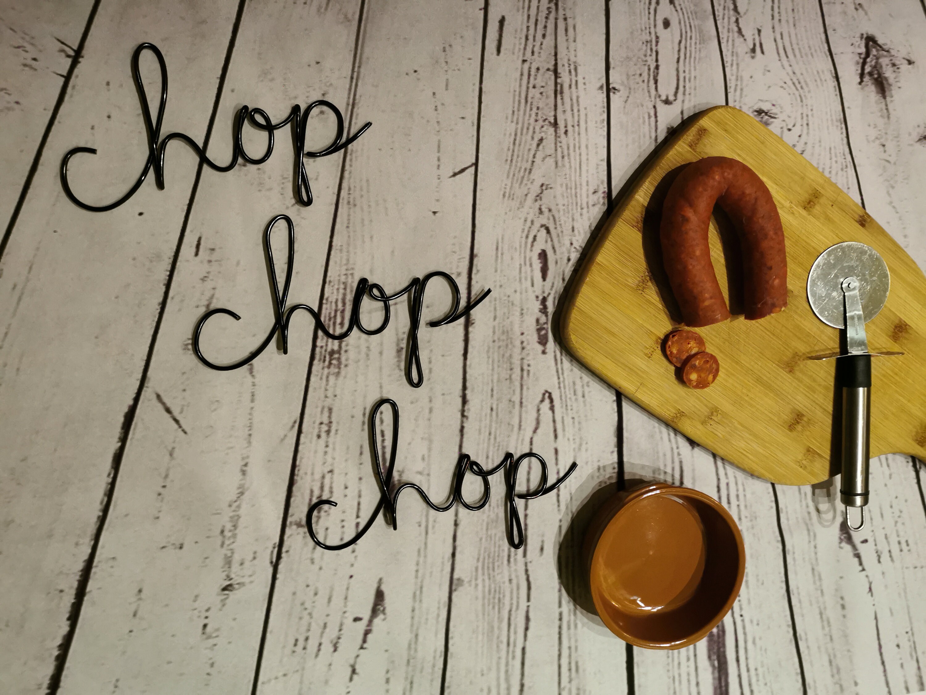 Chop chop chop Wire Word Sign Wire Wall Art Kitchen Decor | Etsy