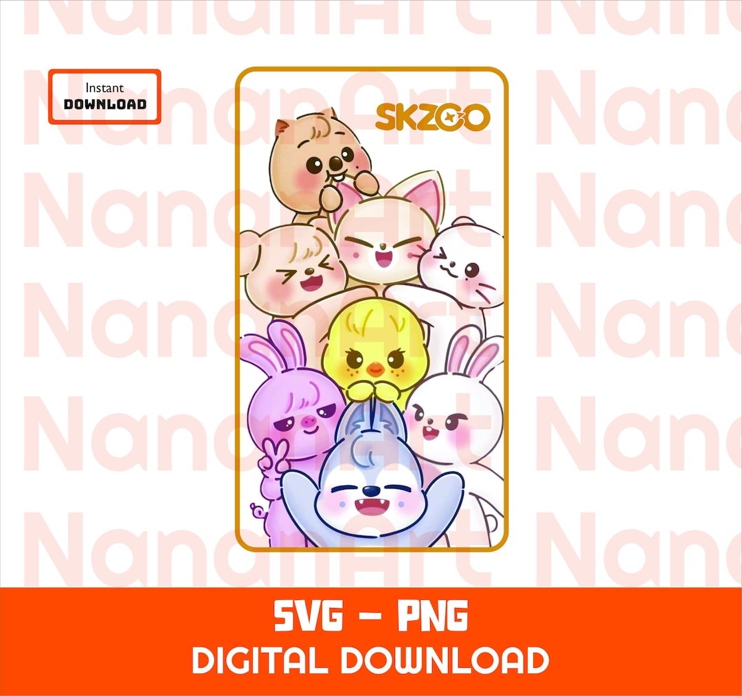 Stray Kids SKZOO SVG PNG | Cute Kpop Skzoo Character Files for T-shirts ...
