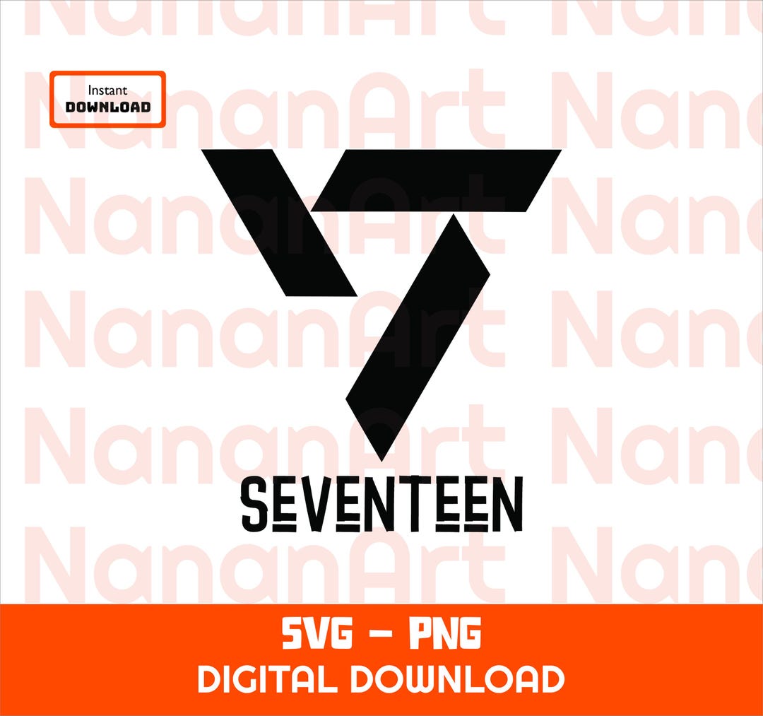 Seventeen Logo Design SVG & PNG | Kpop Digital Art for DIY Crafts and ...