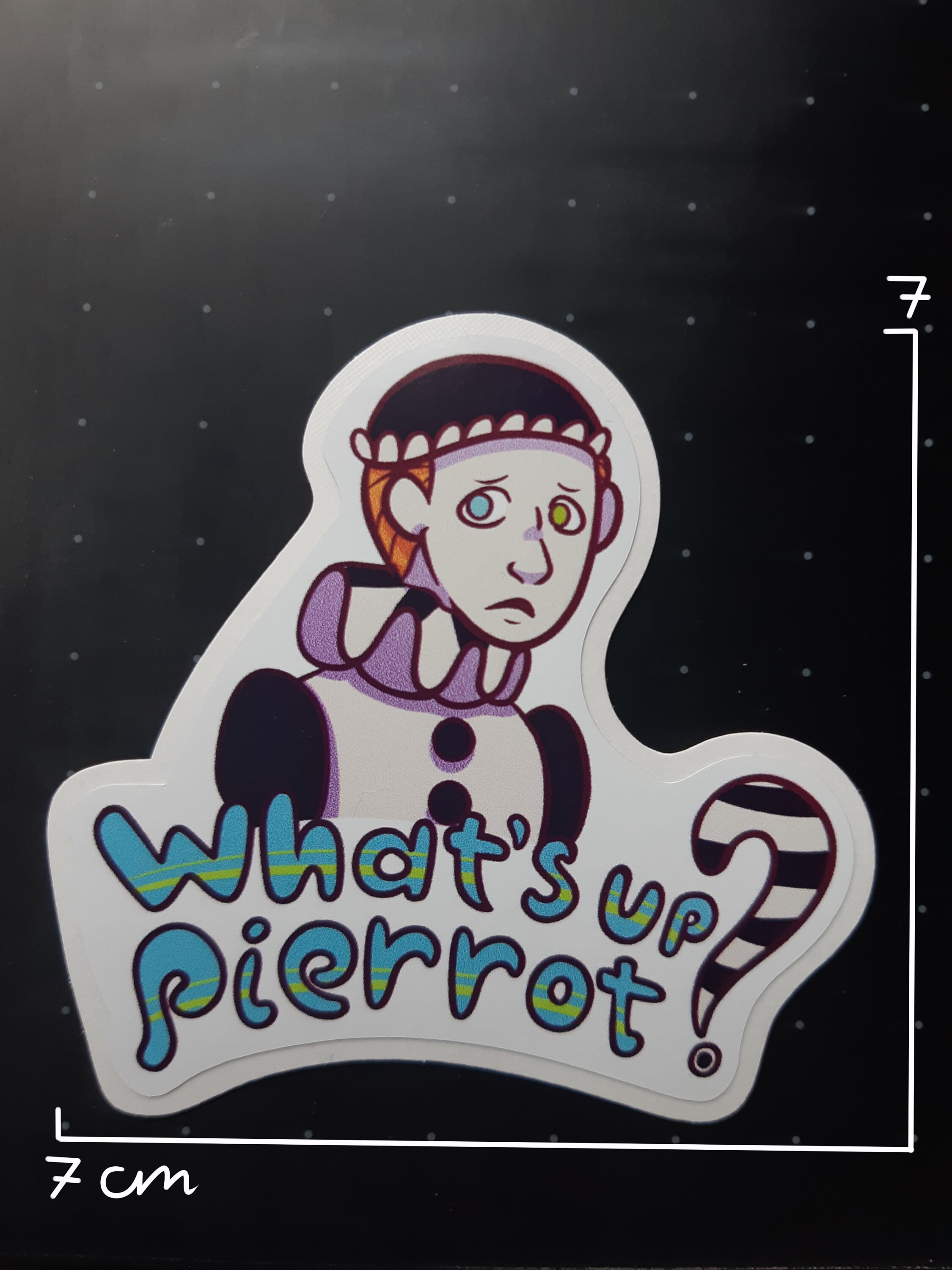 What's up Pierrot Clown Sticker - Etsy