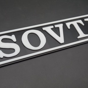 Sovtek Logo 240mm. 3D Print - Etsy