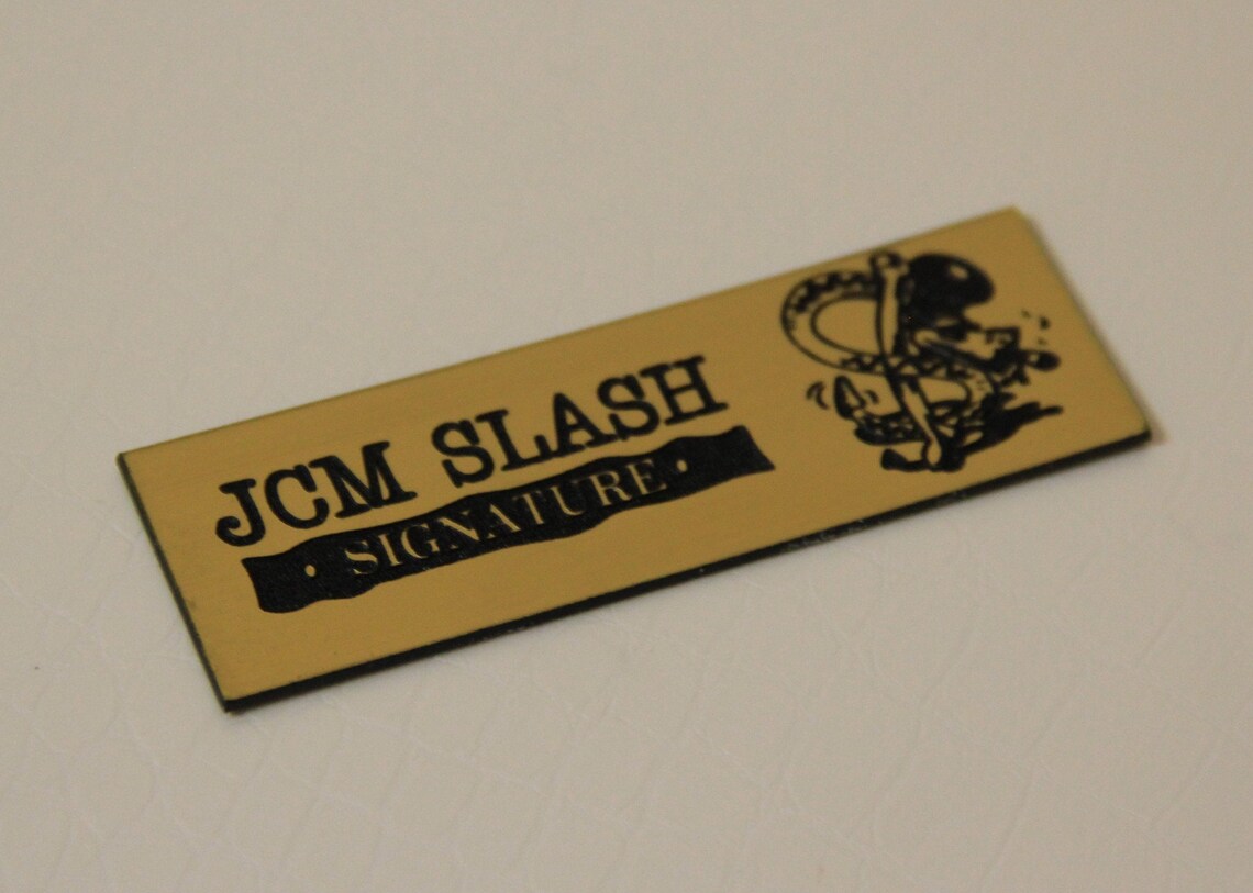 JCM Slash Marshall Signature Gold Logo 87mm 3.42 - Etsy