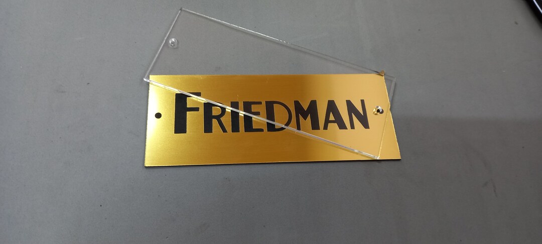 Friedman Gold Logo 150mm With Plexiglass - Etsy