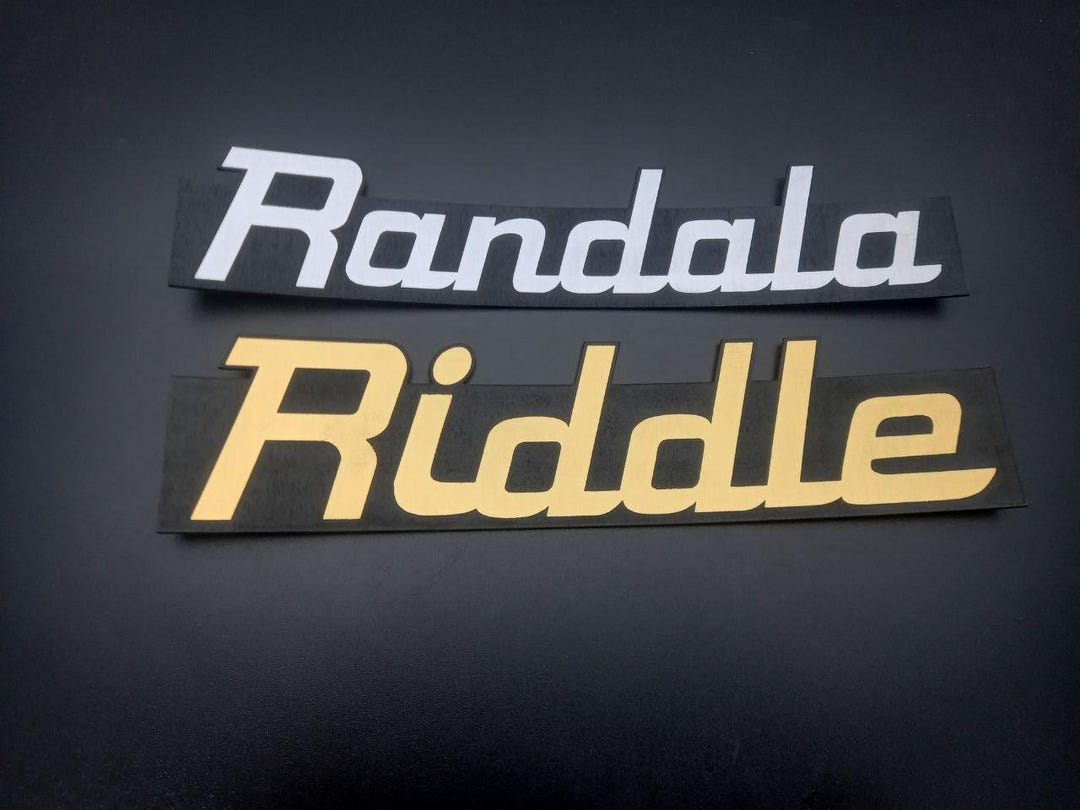 Custom Randall Style Amp Gold or Silver Logo 260mm - Etsy
