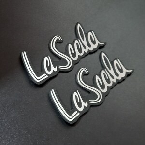2pcs La Scala Silver Logo - Etsy