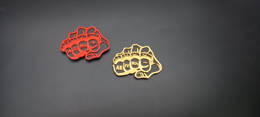 Patch With Blood Type on Velcro. 3d Printing. Different Colors - Etsy