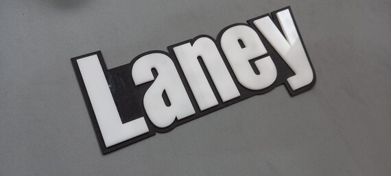 Laney white logo 3d letters 210mm 8.2 | Etsy