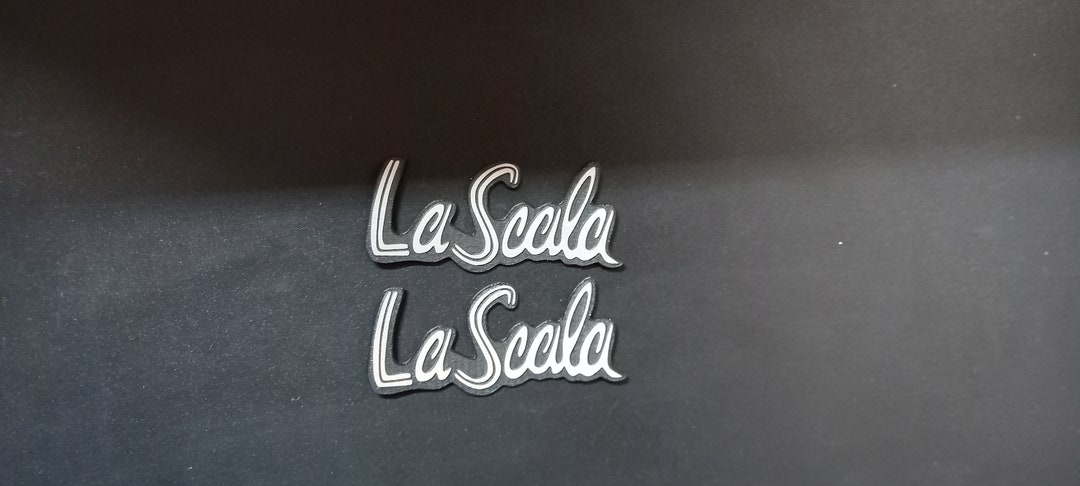2pcs La Scala Silver Logo - Etsy