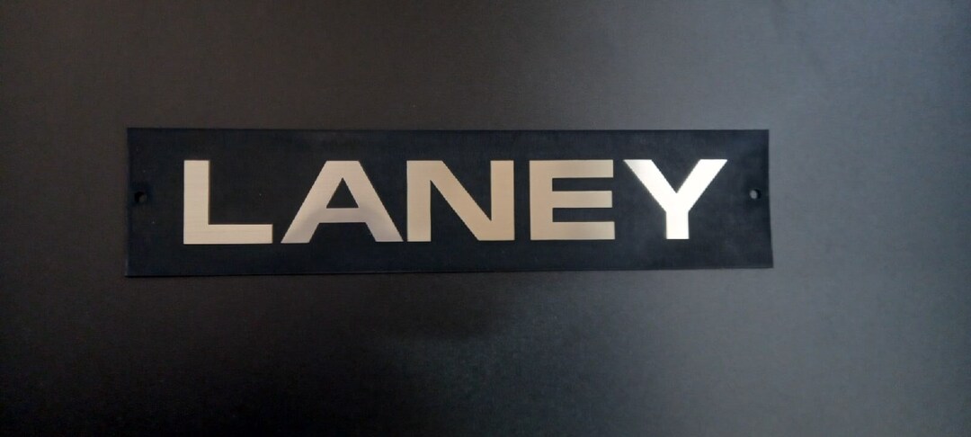 LANEY 200mm Silver Logo - Etsy