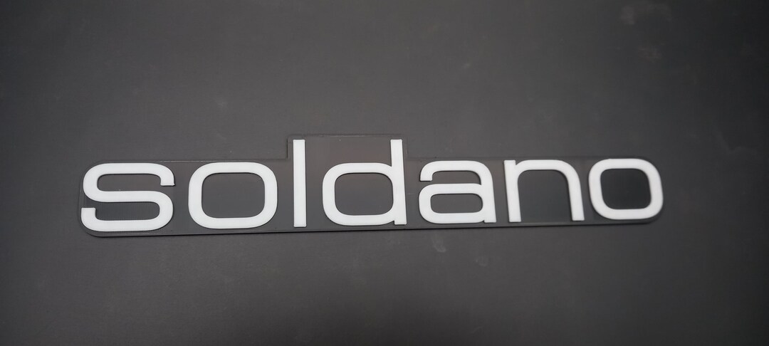 Soldano 240mm Logo. Deferent Colors. 3D Print - Etsy