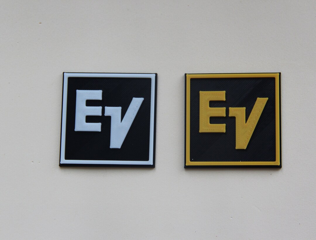 2pcs EV Logo 50mm. 3D Printed - Etsy