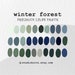 PROCREATE COLOR PALETTE // Winter Forest // 30 Colors for iPad ...