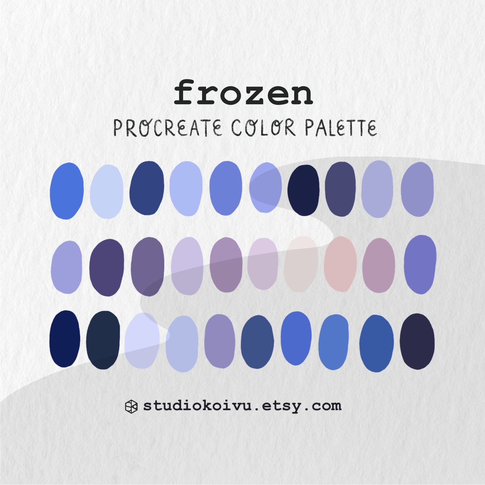 PROCREATE COLOR PALETTE // Frozen // 30 Colors for iPad Procreate ...