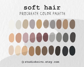 PROCREATE COLOR PALETTE // Skin Tones // 30 Colors for iPad Procreate ...