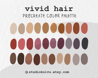 PROCREATE COLOR PALETTE // Skin Tones // 30 Colors for iPad Procreate ...