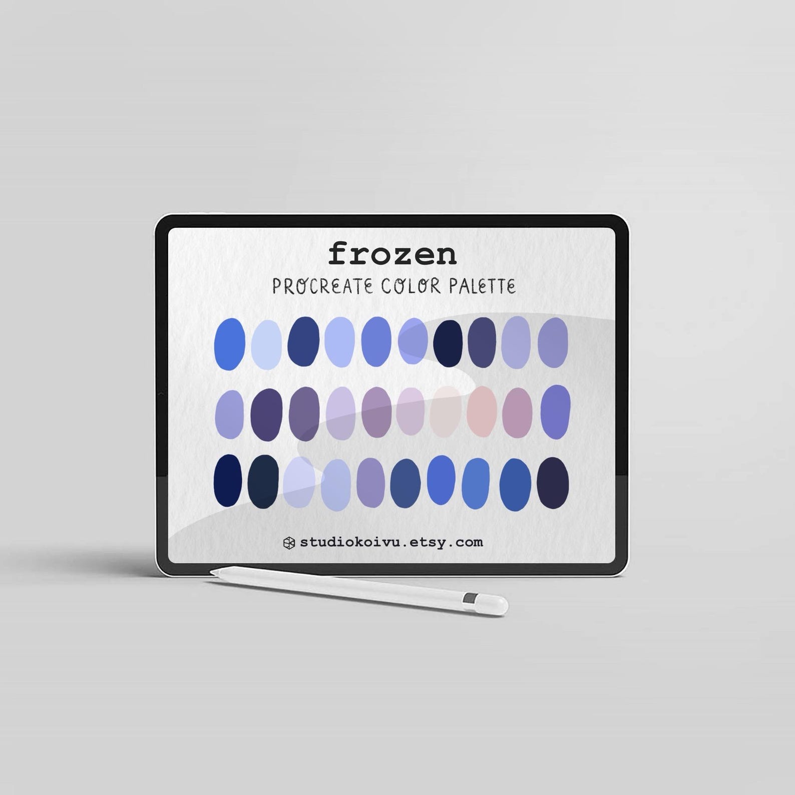 PROCREATE COLOR PALETTE // Frozen // 30 Colors for iPad Procreate ...