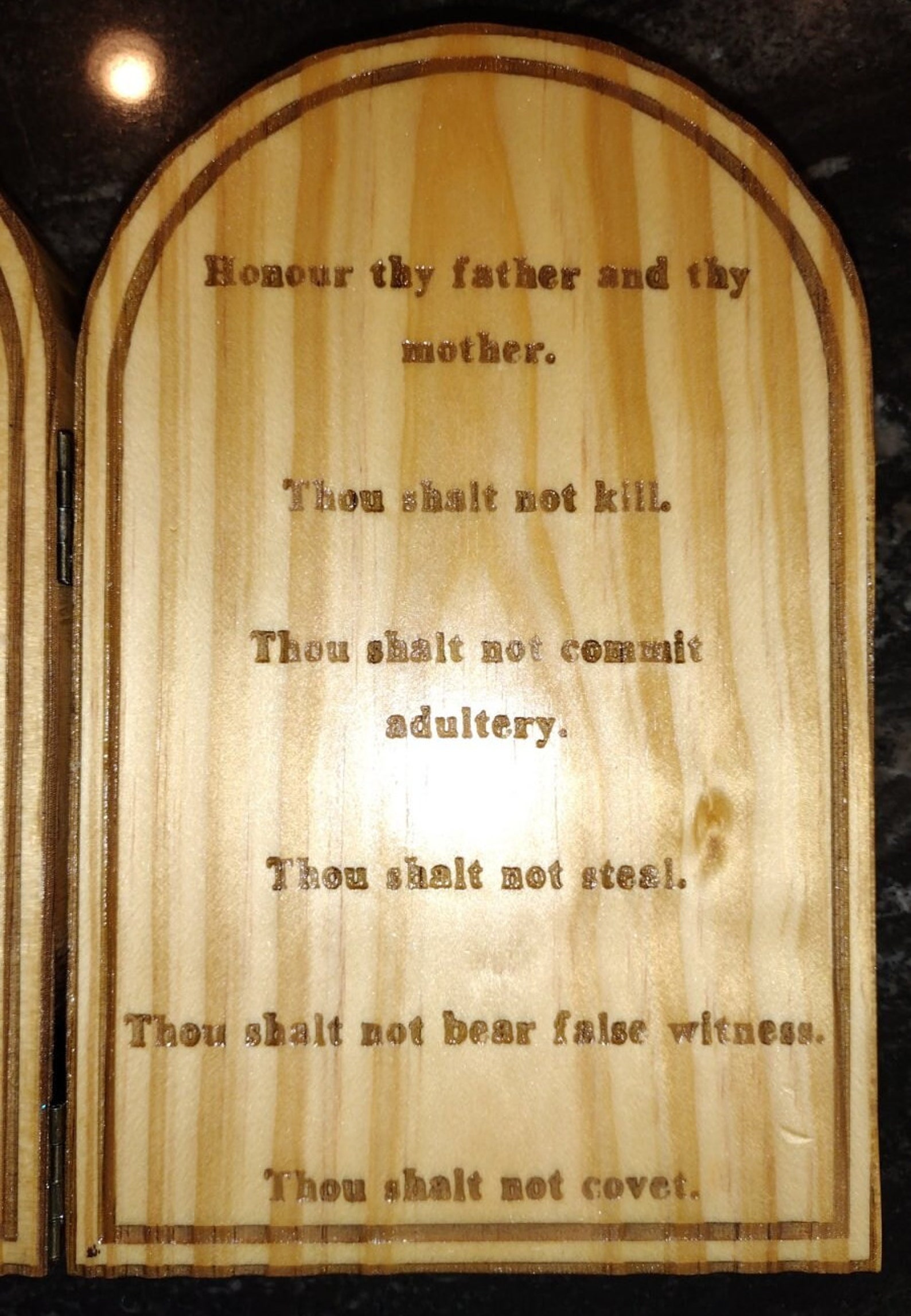 Wooden 10 Commandments Tablets - Etsy
