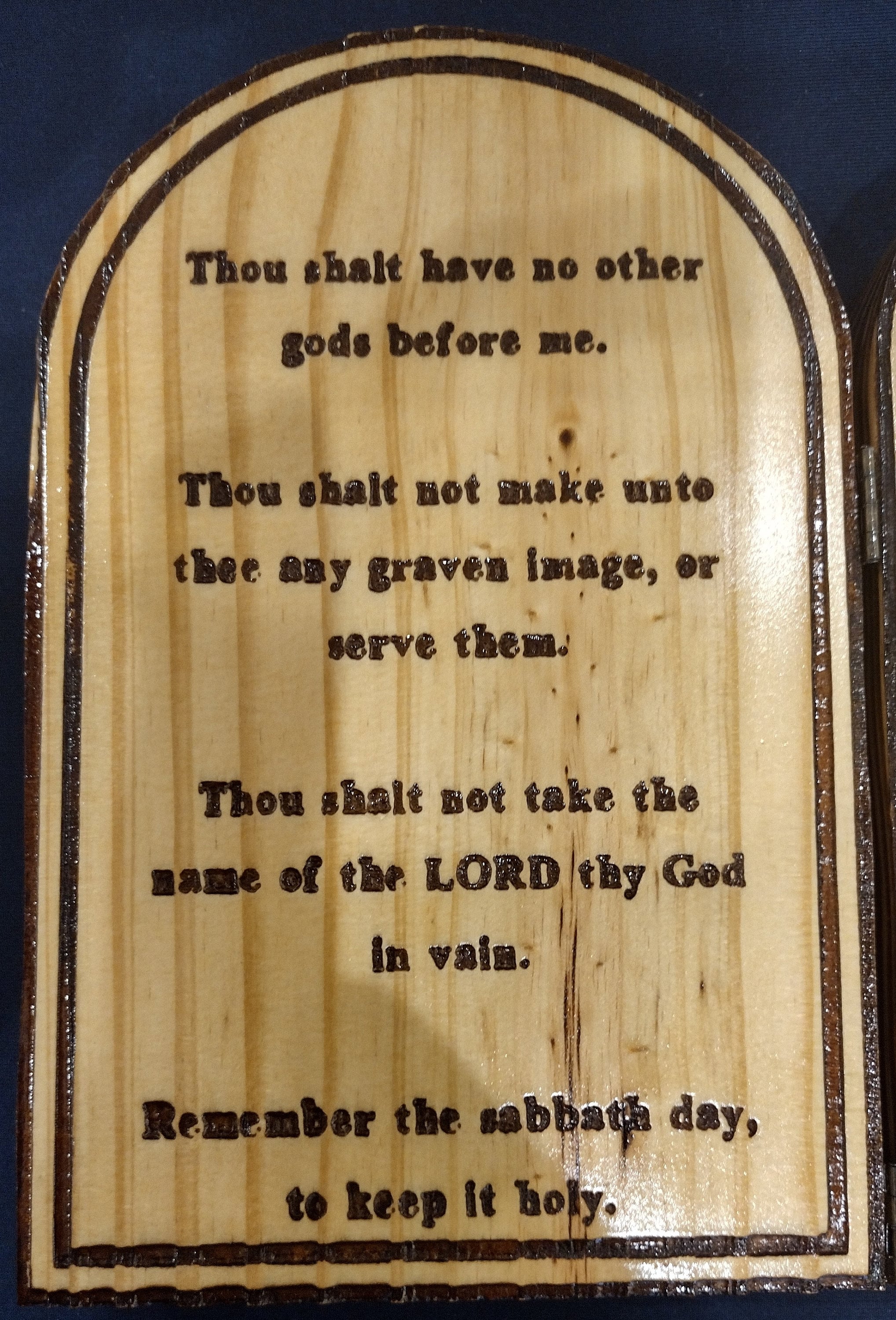 Wooden 10 Commandments Tablets - Etsy