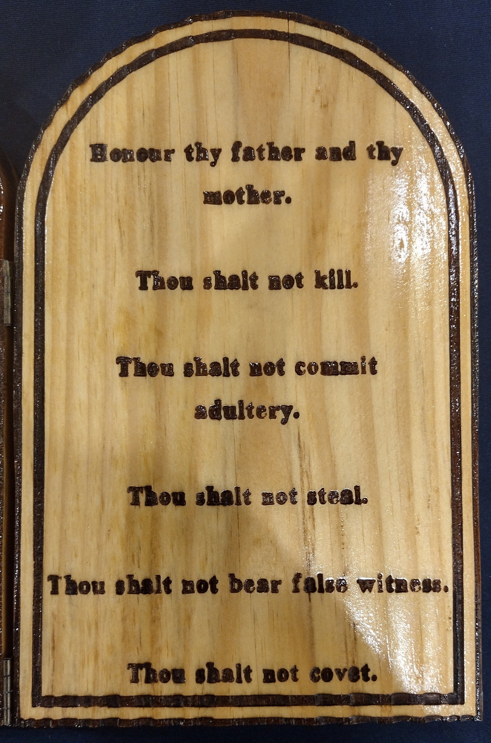 Wooden 10 Commandments Tablets - Etsy