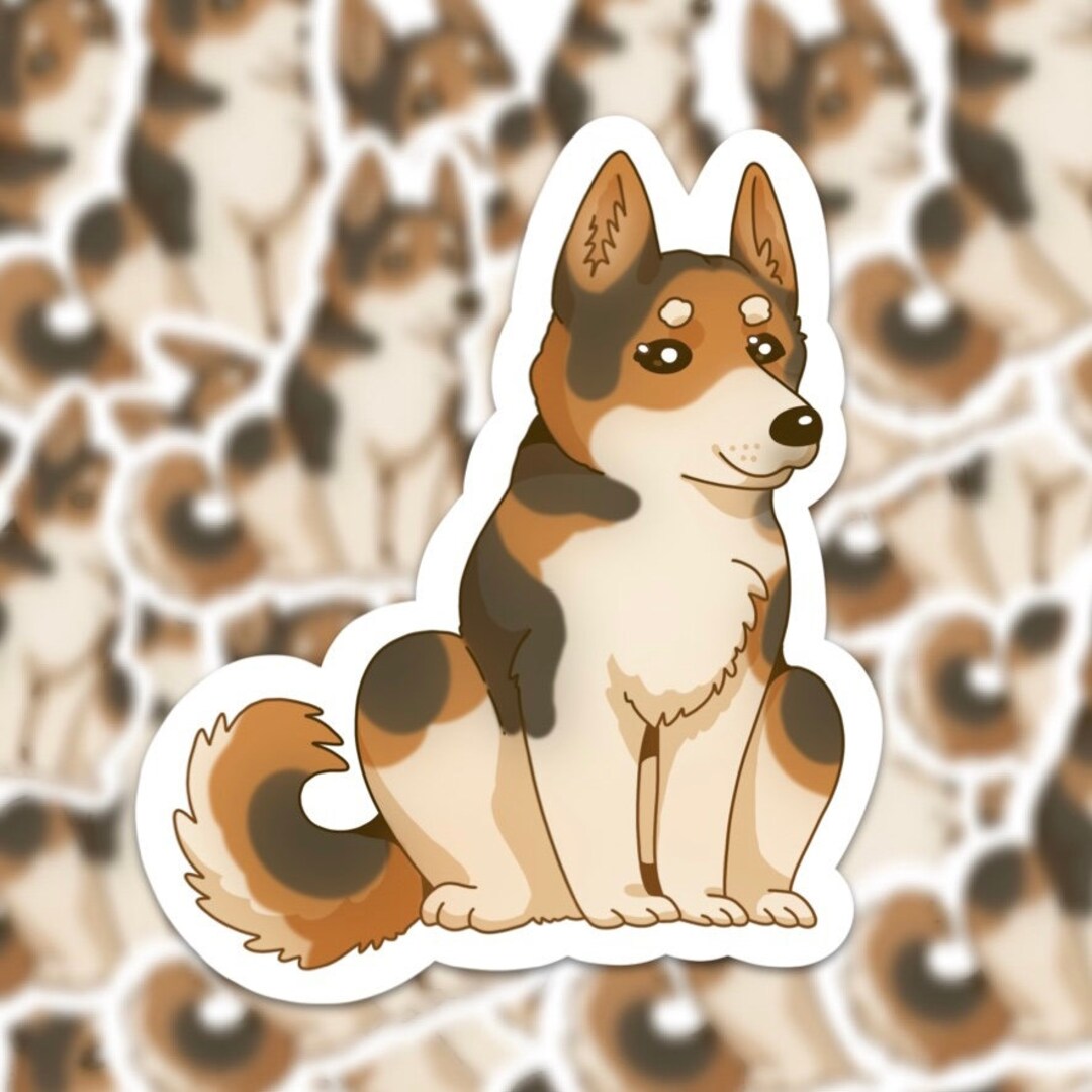 Chad the Shiba Inu 2.5x3 Matte Sticker - Etsy