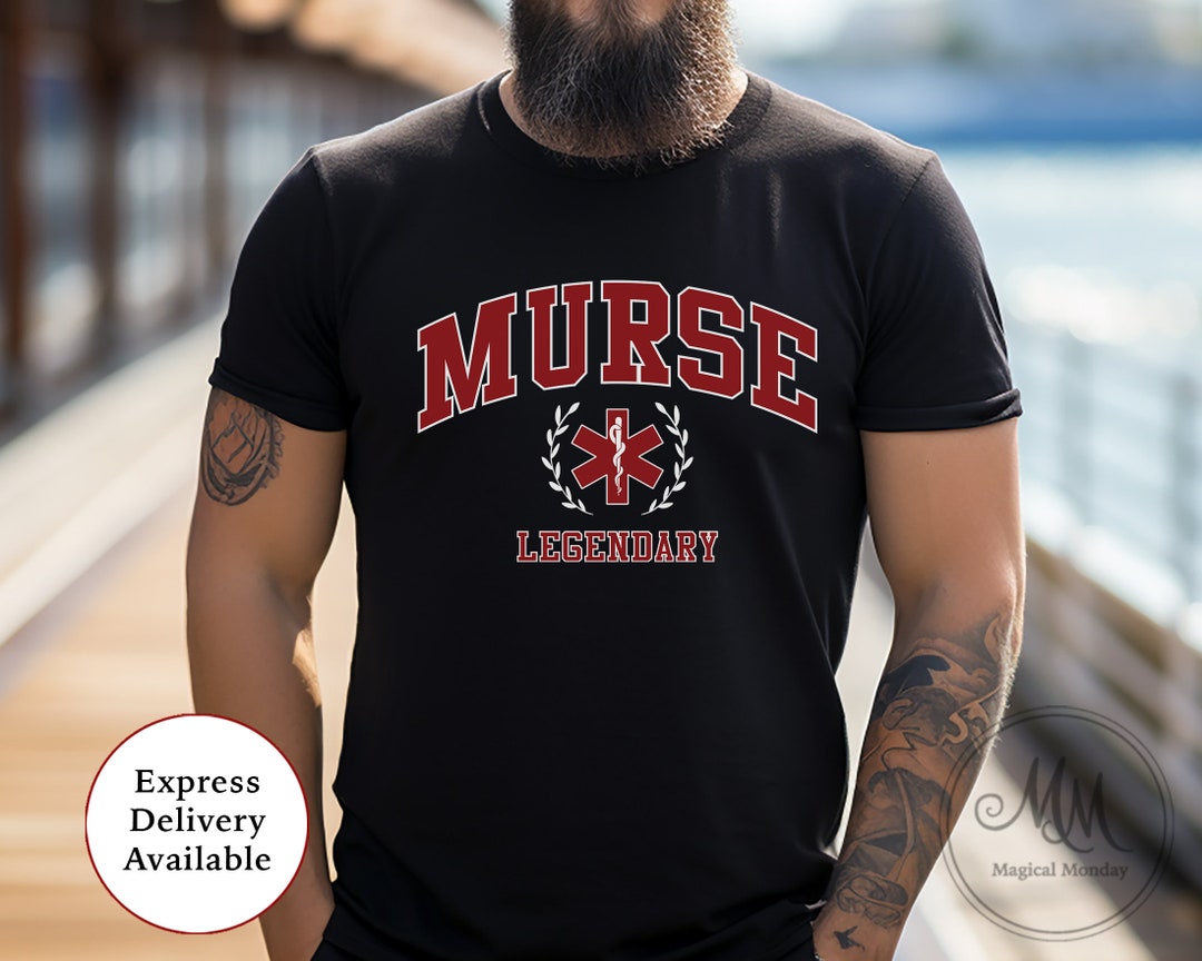 Male Nurse Shirt Murse Tshirt Gift for Male Nurse RN Shirt Express ...