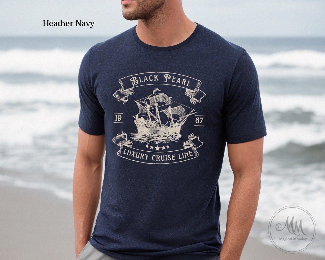 Black Pearl Cruise Line Pirate Shirt Pirates of the Caribbean Disney ...