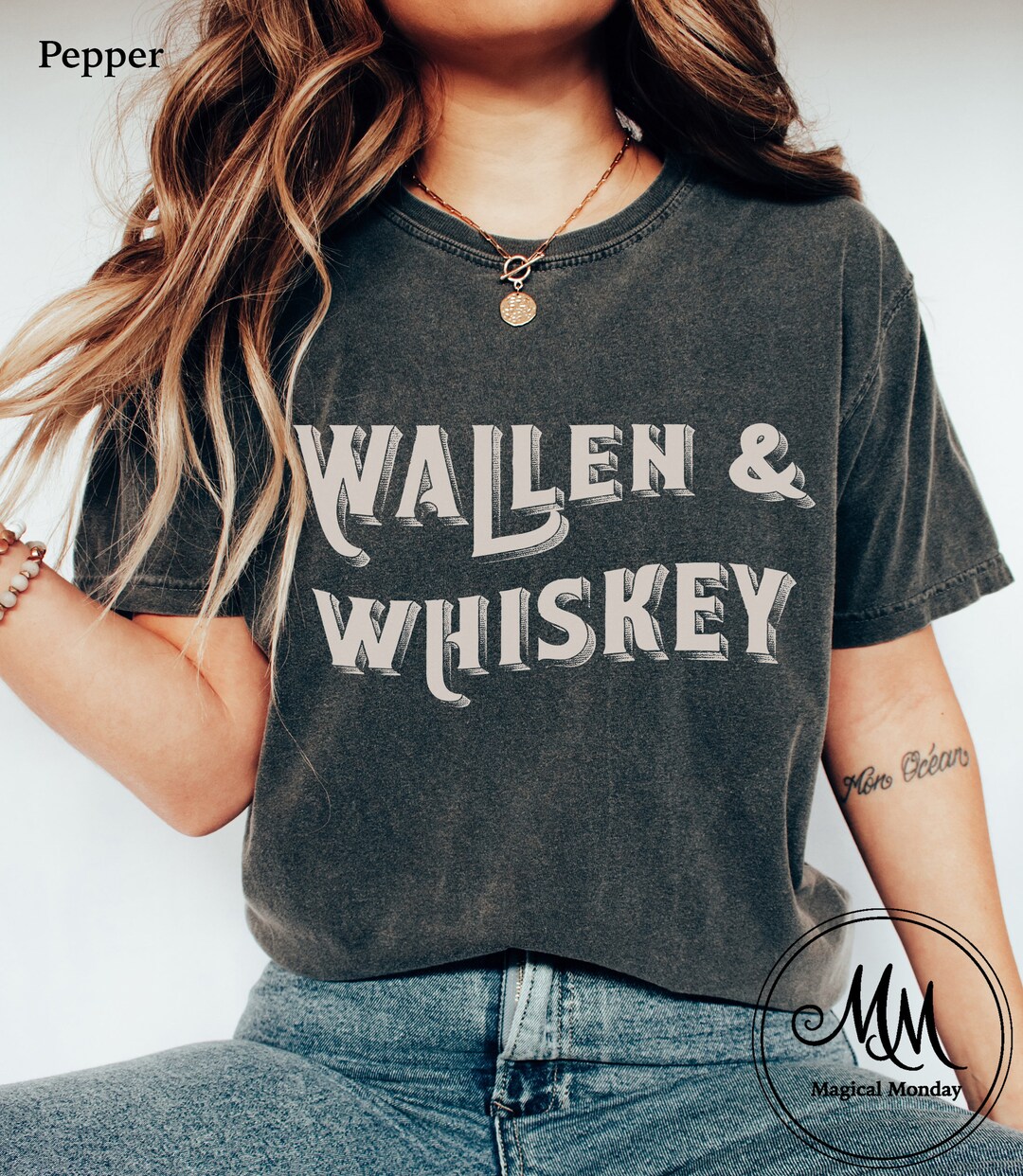 Morgan Shirt Wallen & Whiskey Shirt Comfort Colors Western Shirt Wallen ...