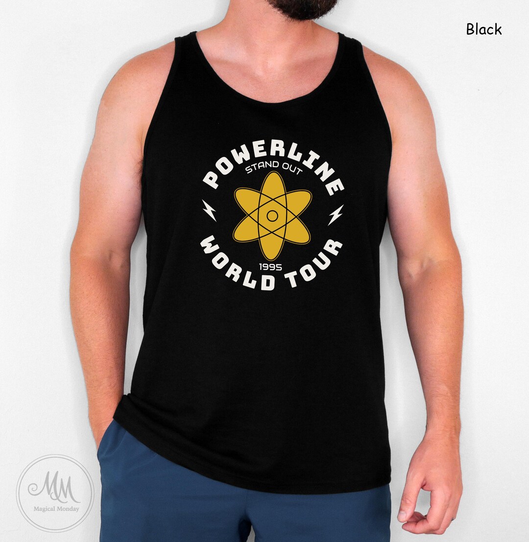 Powerline World Tour Tank Top, Men's Goofy Tank, Unisex Tank Top, Stand ...