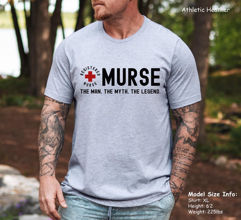 Murse the Man the Myth the Legend, Male Nurse Gifts, RN Shirt, Male ...