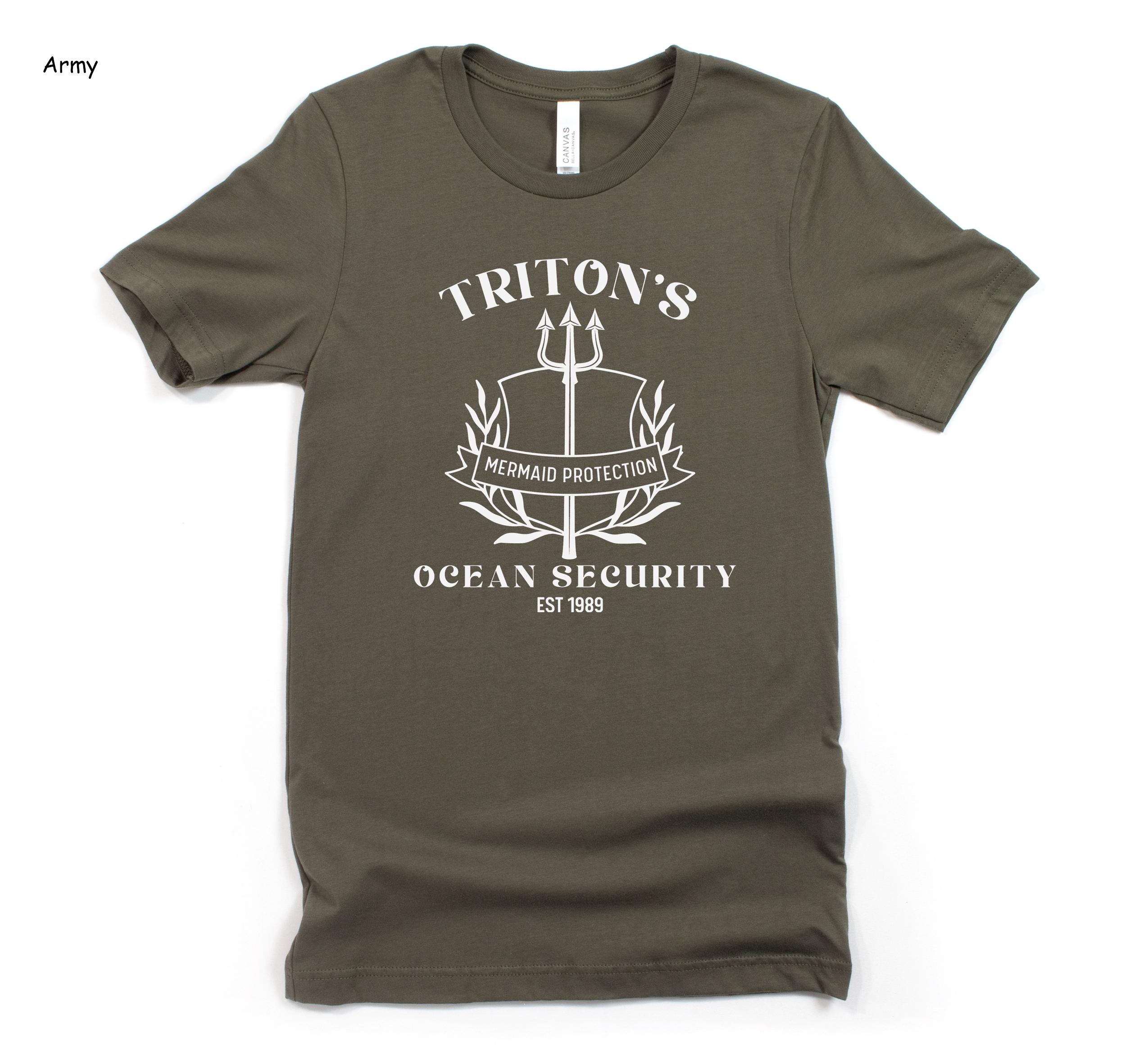 Triton's Ocean Security Mermaid Security Princess Security Shirt King ...