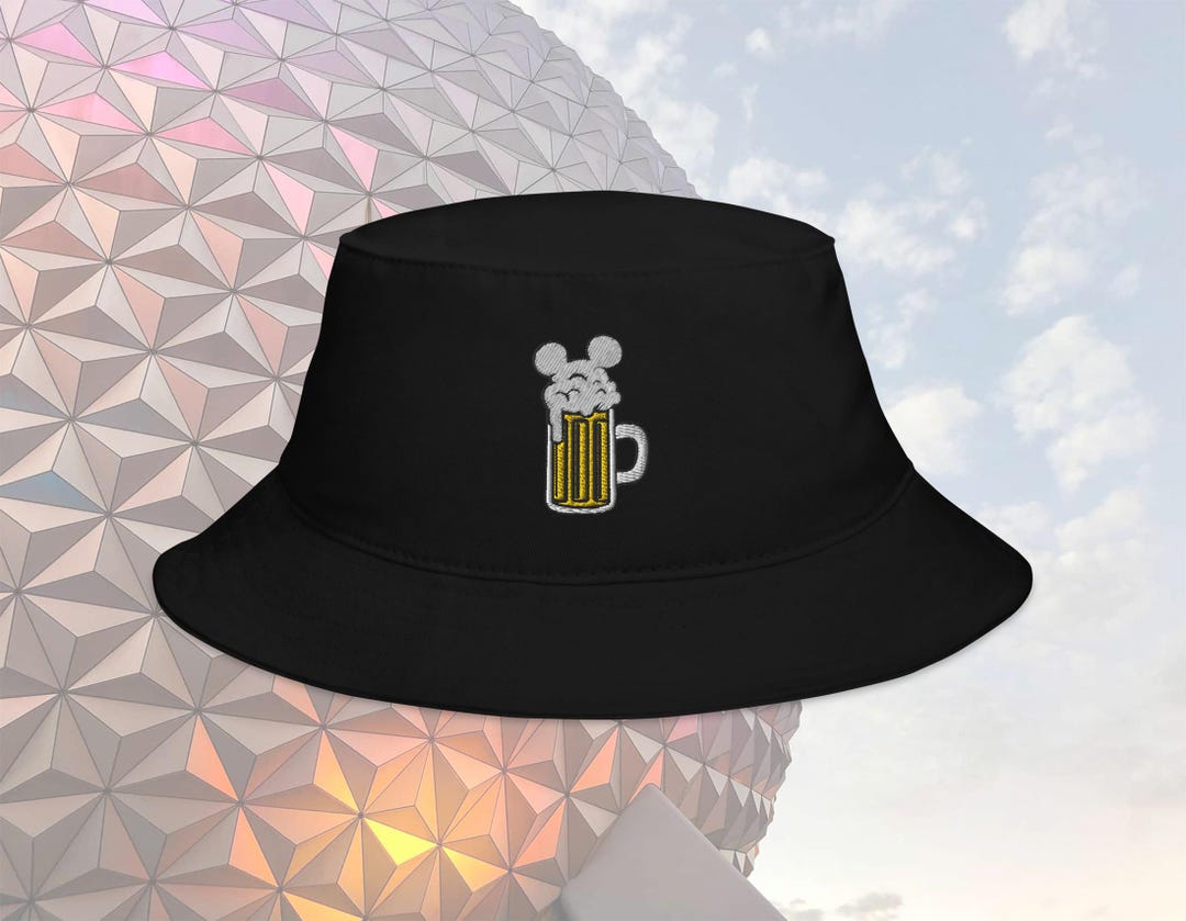 Mouse Ears Beer Bucket Hat Drinking Hat Beer Lover Gift Epcot Beer Hat ...