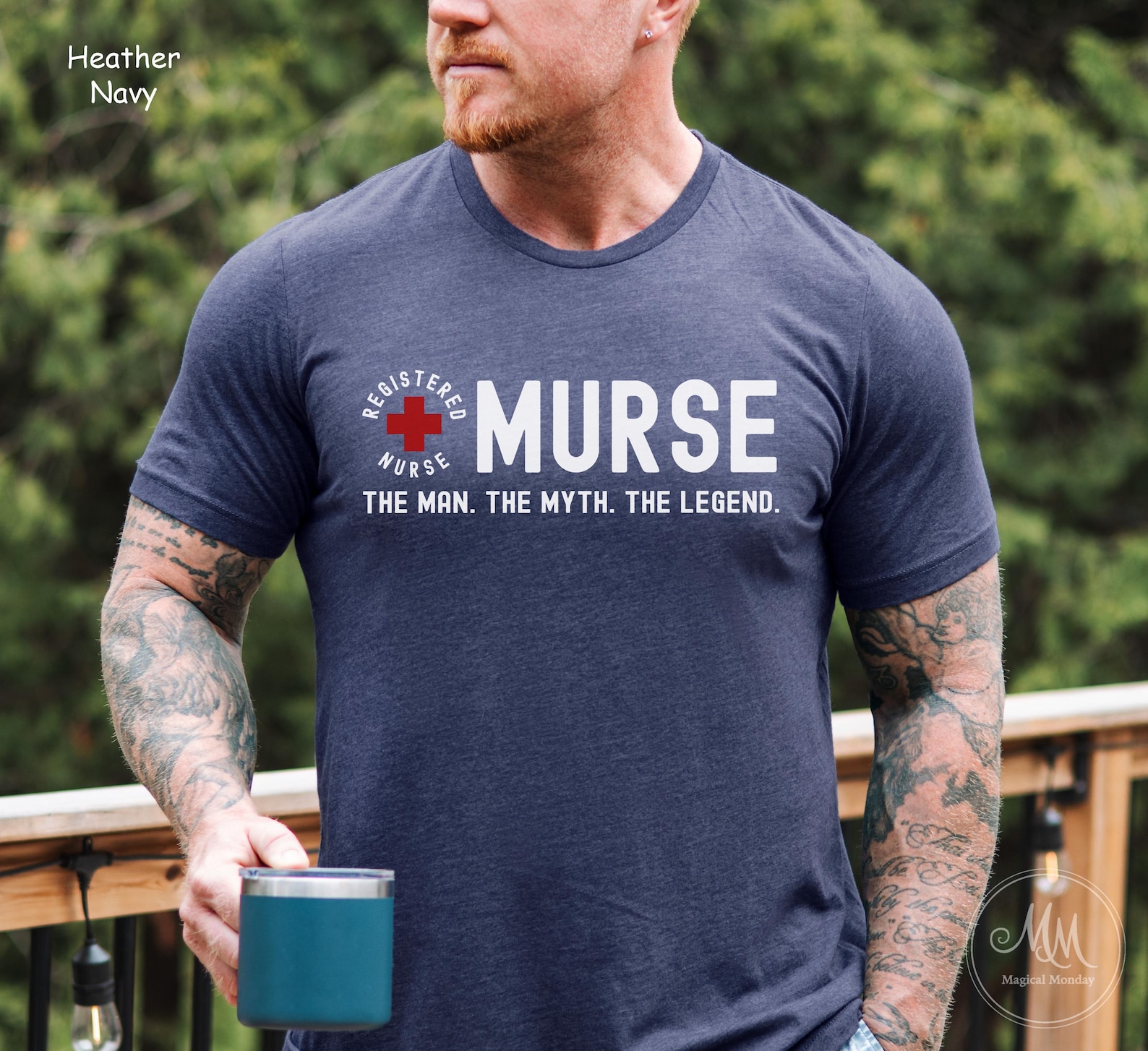 Murse the Man the Myth the Legend, Male Nurse Gifts, RN Shirt, Male ...