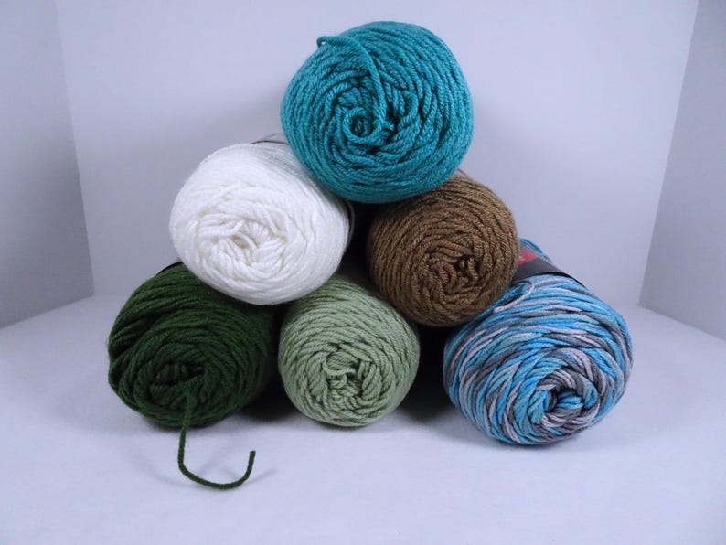 Assorted Red Heart Super Saver Yarn - Etsy