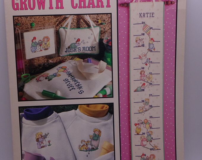 Baby Collection - Pee Wees' Growth Chart Counted Cross Stitch Pattern ...