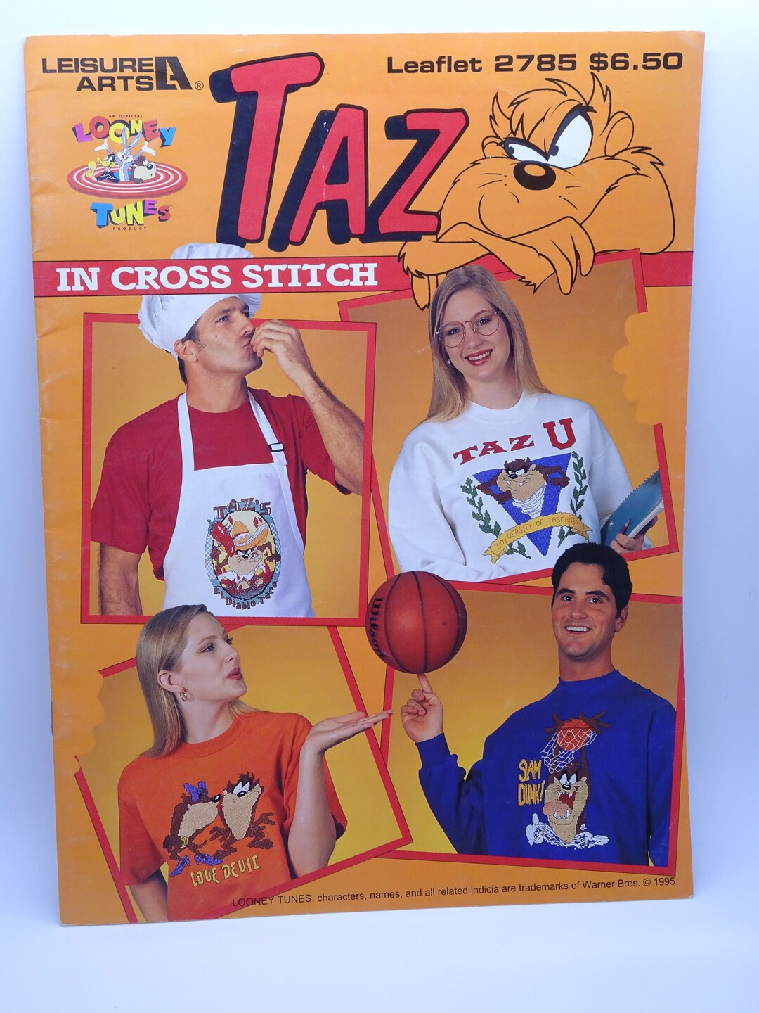 Looney Tunes Taz in Cross Stitch Counted Cross Stitch Pattern Booklet ...
