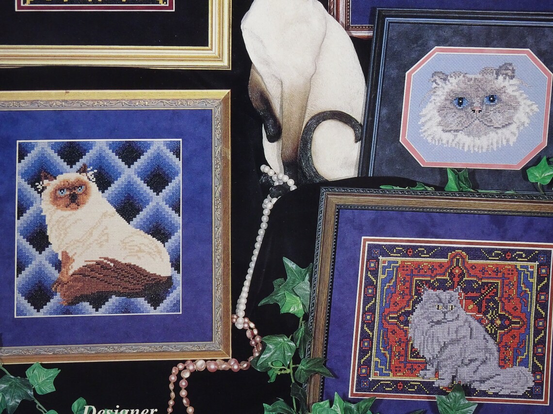 Cat Collection Stephanie's Cats Counted Cross Stitch Patten Booklet - Etsy